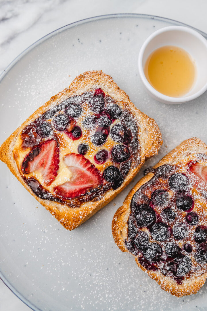 Yogurt Custard Toast (TikTok Custard Toast) - cravingsmallbites.com