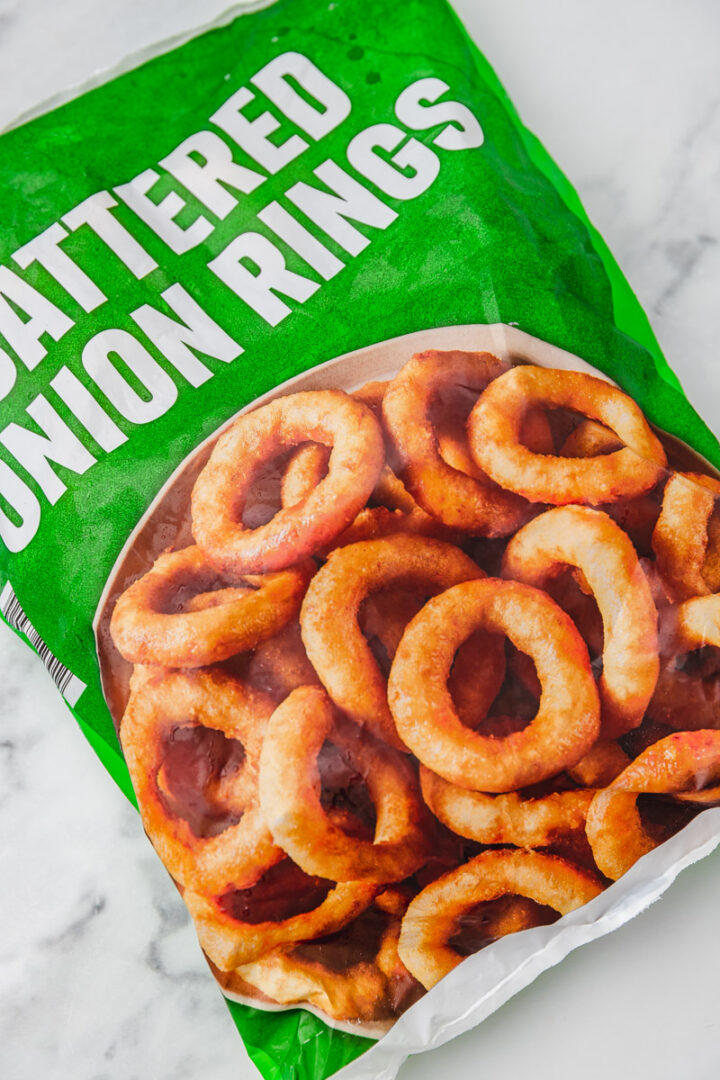 Air Fryer Frozen Onion Rings - cravingsmallbites.com